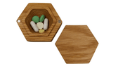 Hexagon Pocket Pill Box - Natural Wood Pill Box Pocket Size – JTNLAB